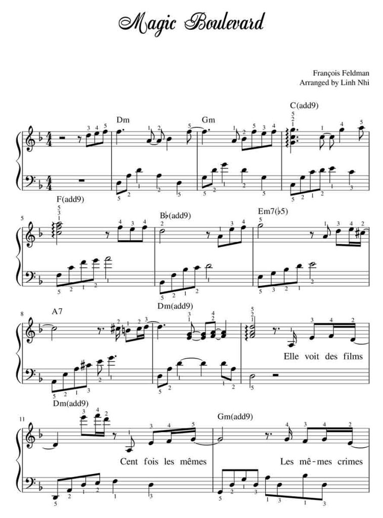 Magic Boulevard - Linh Nhi Piano